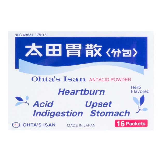 Ohta's Isan Antacid Powder 16pks - Weee!