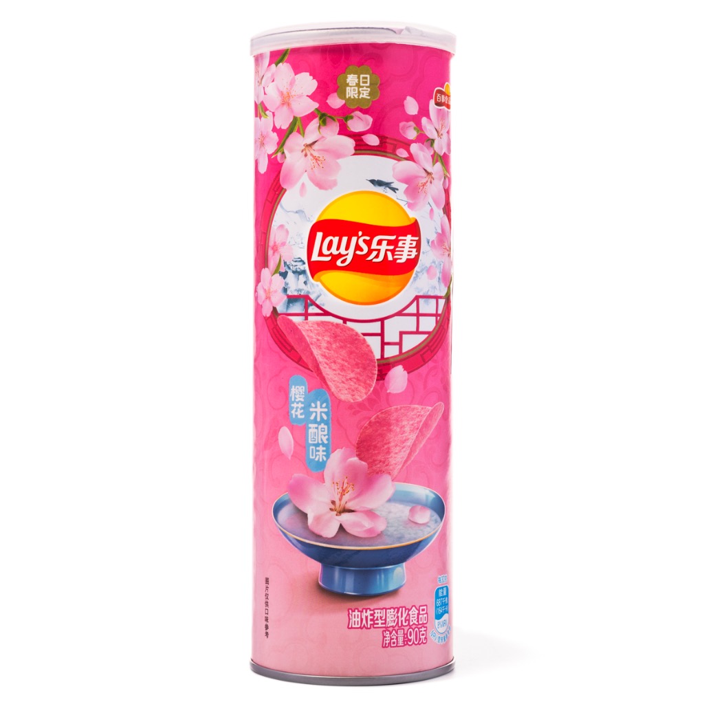 Weee! - Lay's Potato Chips, Cherry Blossom and Rice Wine Flavor