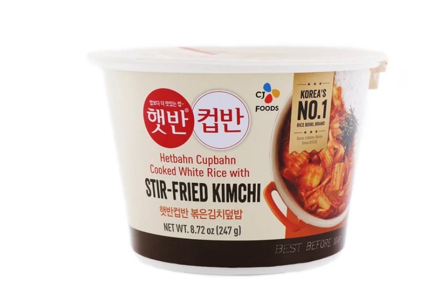 CJ Foods Cooked White Rice with Stir-Fried Kimchi - Weee!