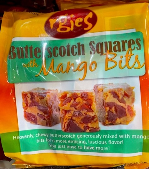 Rgies Butterscotch Squares with Mango Bits - Weee!