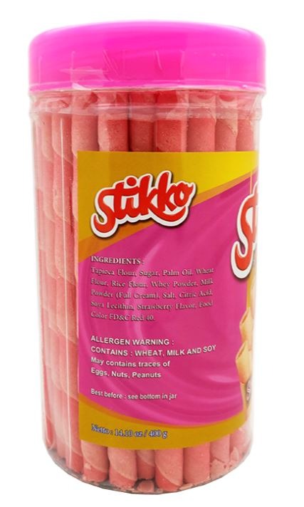 Weee! - Stikko Wafer Sticks Strawberry Flavor