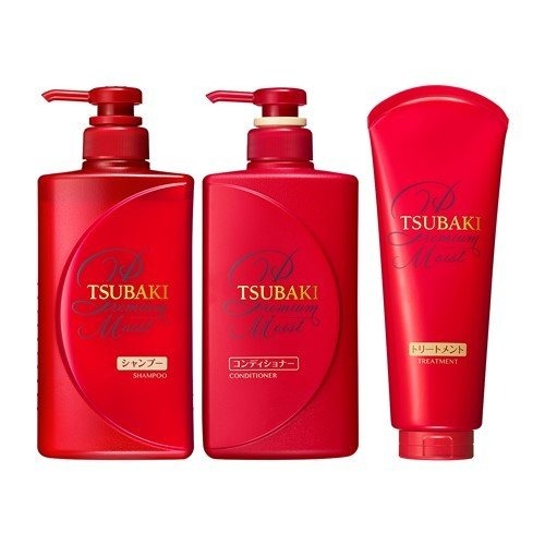 Weee! - SHISEIDO Tsubaki Red Premium Moist Hair Treatment Set (Shampoo ...