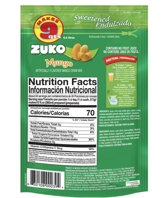 Weee! - Zuko Instant Drink Mix Mango