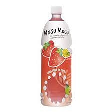 Mogu Mogu Strawberry Juice with Nata de Coco - Weee!