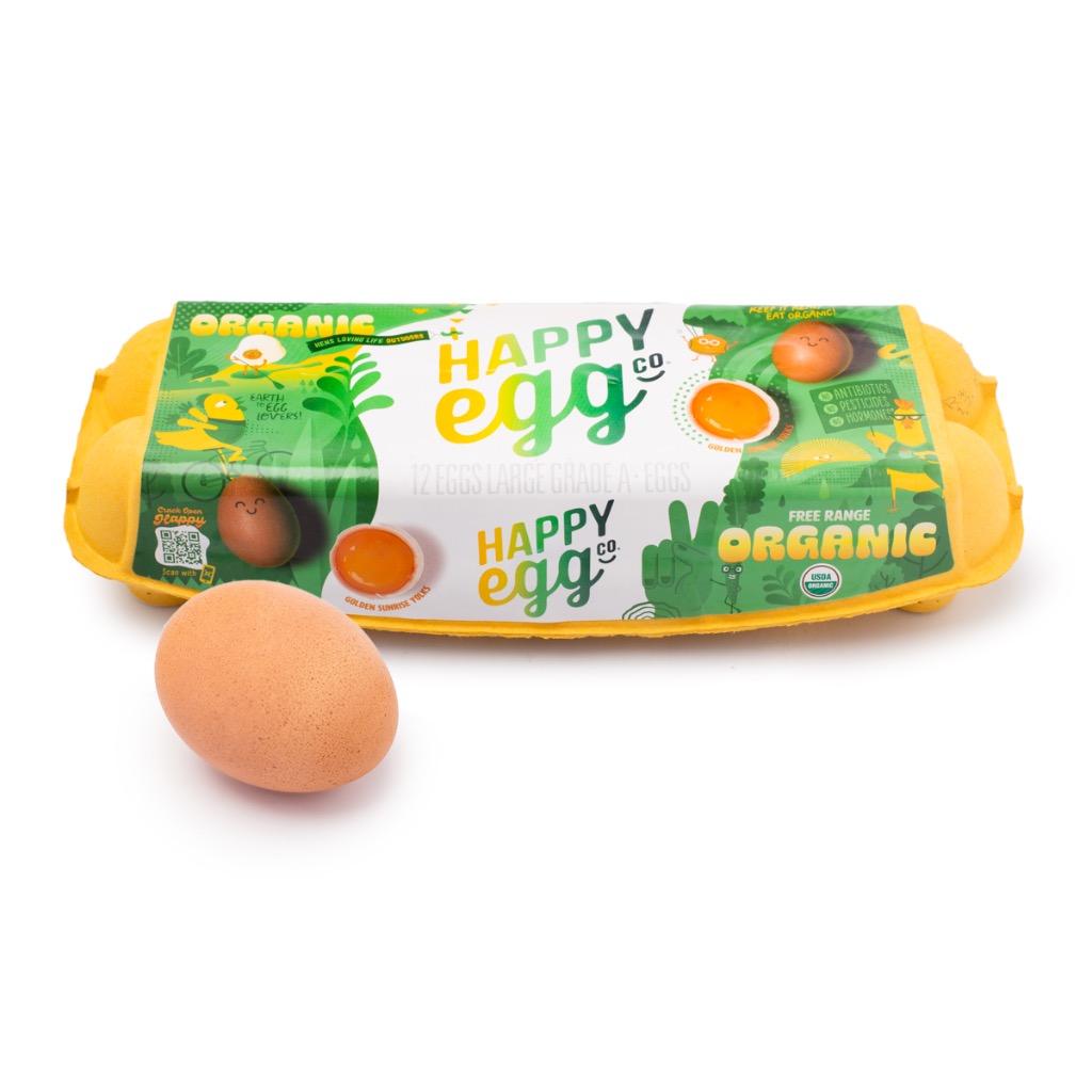 Weee! - Happy Egg Organic Large Brown Eggs 12ct