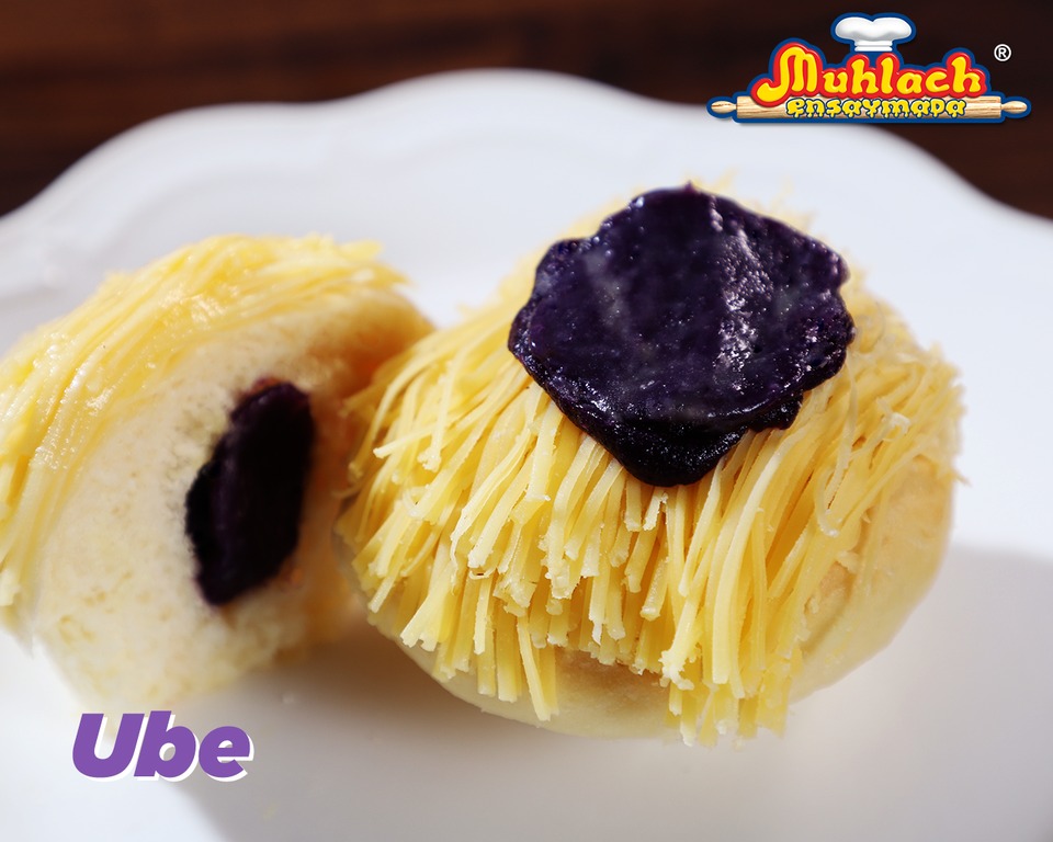 Muhlach Ensaymada Ube (Purple Yam) Flavor (12 count), Frozen - Weee!